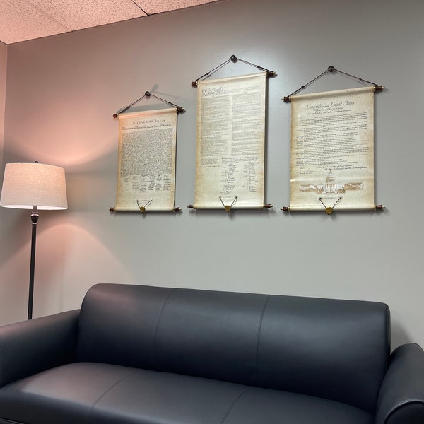 United States Constitution Wall Art - Constitutional Document Canvas ...