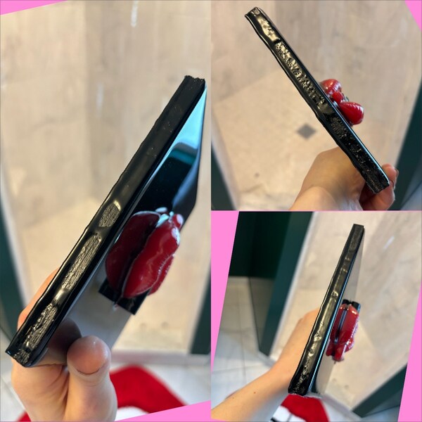 Red Lip Keychain | Handmade Resin Lip Keychain. - Etsy