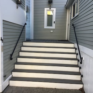 1 Step Wrought Iron Grab Handle for Doorways Modern Design - Etsy