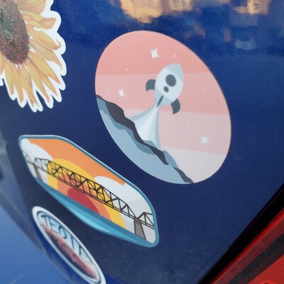 Blast off Vinyl Sticker Waterproof Weatherproof Dishwasher - Etsy