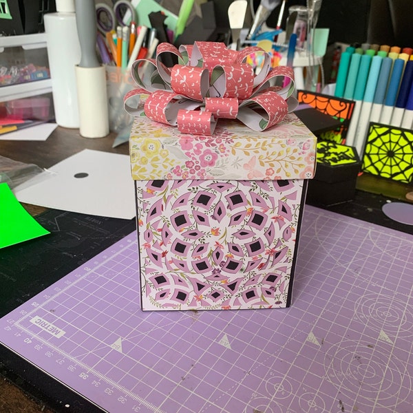 Tower Explosion Box SVG Explosion Box Gift Box Tower Gift Box Tiered ...