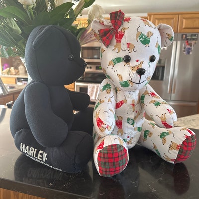 Keepsake Memory Bear-jointed, Upcycled From Your Own Fabric, Sweaters ...