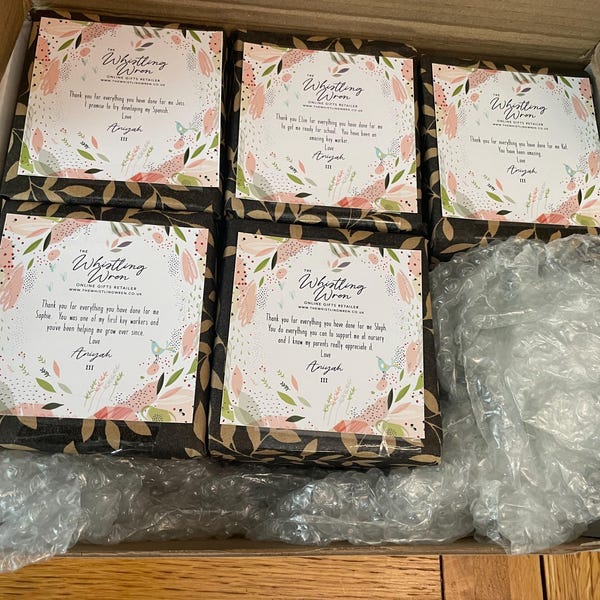 Personalised Teacher Thank You Card, School Leaving Card, End of Term ...