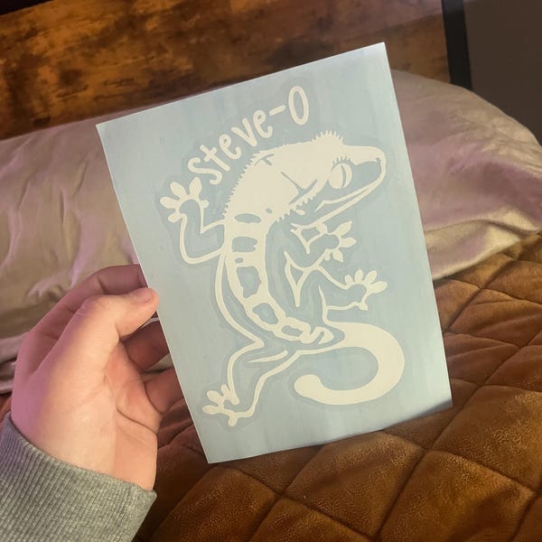 Crested Gecko Decal Customizable Enclosure Decor, Gecko Decal, Reptile ...