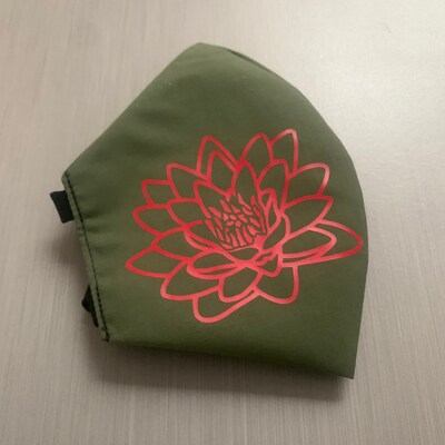 Iridescent Lotus Blossom Face Mask 3 Layers Available in - Etsy