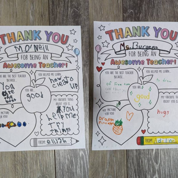 Teacher Appreciation Week Printable Teacher Appreciation Gift Thank You ...