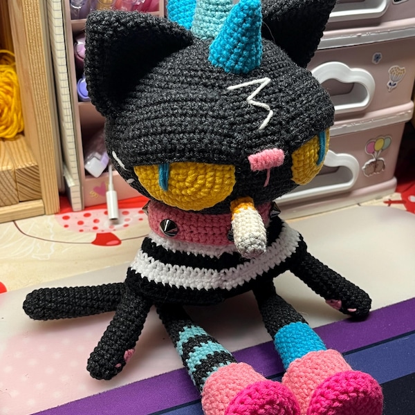 Chester_the Punkat_crochet Pattern - Etsy