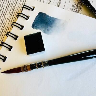 GENUINE INDIGO Jazper Stardust Handmade Watercolor Pan made With Pure ...