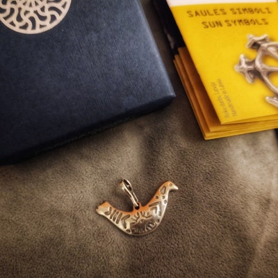 Bronze Prussian Sun Symbol Pendant Baltic Ethno Sun Baltu Rotas ...