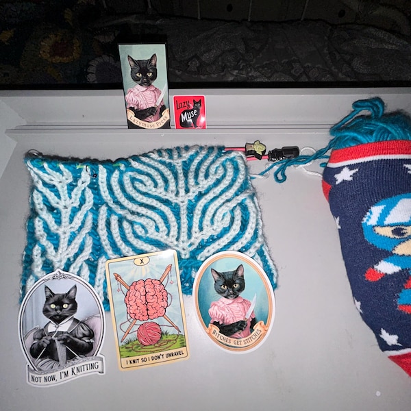 Reading Cat Sticker, Kindle Sticker, Book Cat Sticker, Black Cat ...