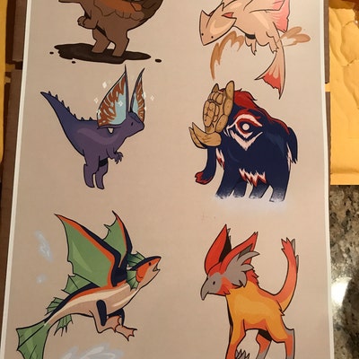 Monster Hunter Chibi Stickers - Etsy