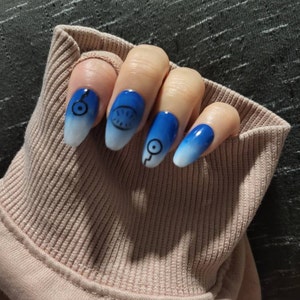 Sukuna Anime Ombré Press on Nails - Etsy