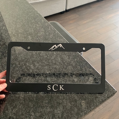 Mountains Custom License Plate Frame Mountains License Plate Holder ...