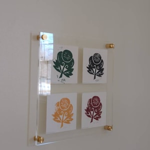 Double Panel Acrylic Floating Frames, Choose Your Custom Size stand ...