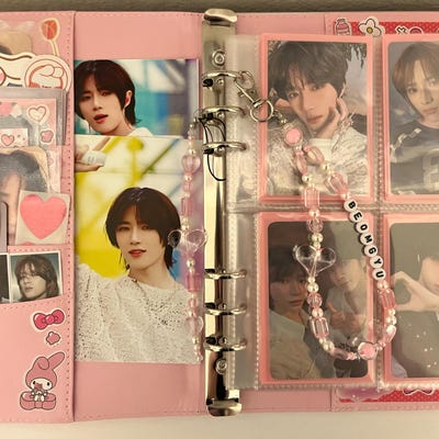 A5 Kpop Photocard Binder Custom Deco K-pop Collect Book Holds up to 160 ...