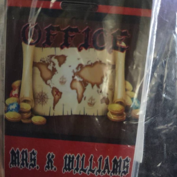 Pirate Theme Classroom Hall Passes for Teachers, Personalized, Set of ...