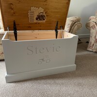 Handmade, Personalised Solid Wood Toy Box With Soft Closing Lid - Etsy UK