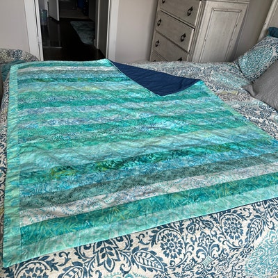 Java Batiks Soft Turquoise Blue Batik Jelly Roll 40 2.5 Inch Fabric ...