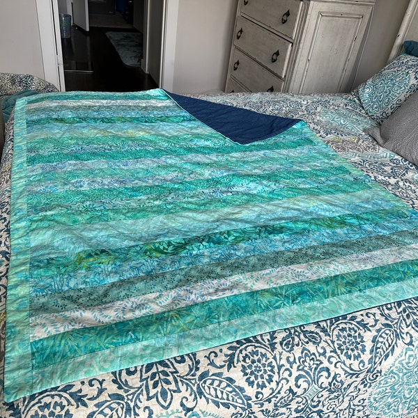 Java Batiks Soft Turquoise Blue Batik Jelly Roll 40 2.5 Inch Fabric ...