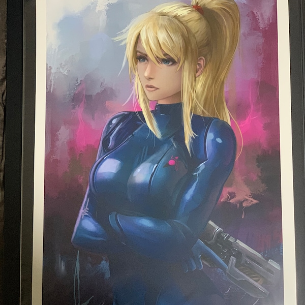 12"x18" Print - Zero Suit Samus - Metroid - Etsy