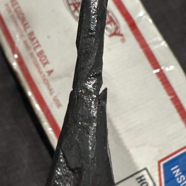 Hand-forged Railroad Spike Meat Flipper – Personalized BBQ Tool ...