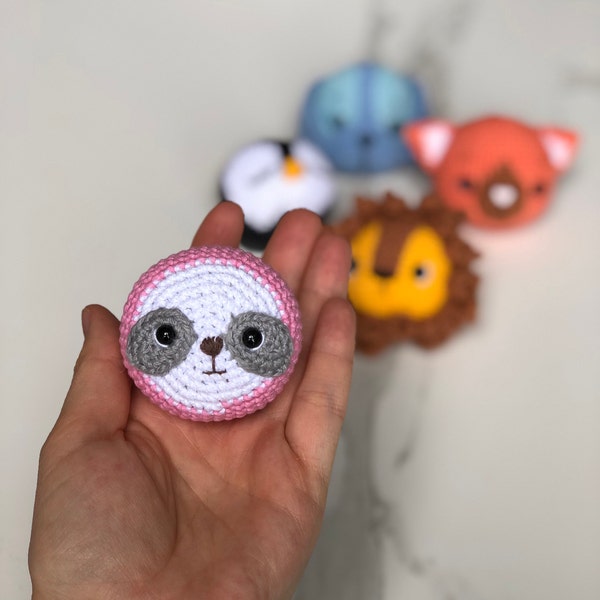 CROCHET PATTERN Sloth Baby Rattle, Easy Crochet Pattern Rattle Animal ...