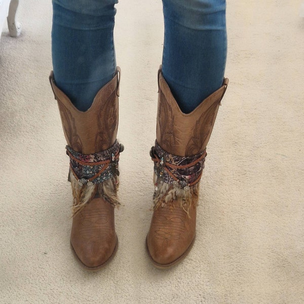 Girls Cowgirl Boot Cuffs, Unique Shoe Accessories for Kids, Children's ...