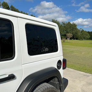 Distressed American Flag Rear Window Decals Fits Jeep Wrangler - Etsy