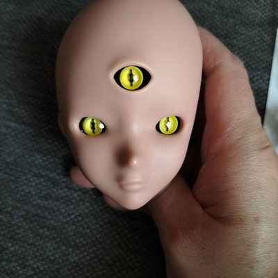 Dark Devil, Demon Eye Pupil Resin Eyes for Bjd Doll, Realistic Handmade ...