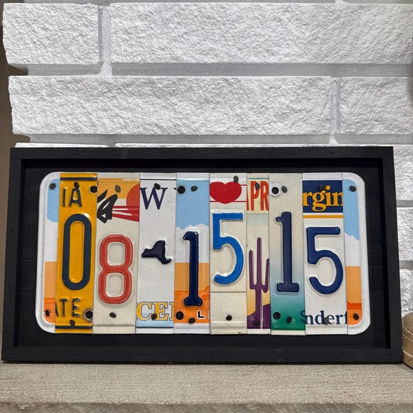 On Mountain Time License Plate Sign, Rustic Ski Cabin Decor ...