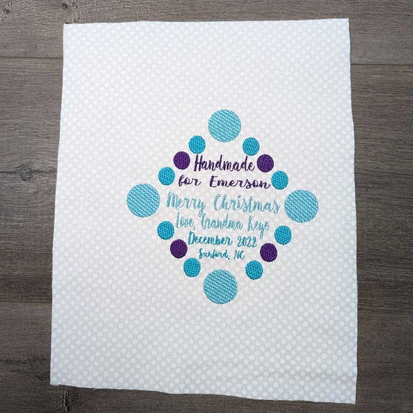 Diamond Dots Font Frame- Instant Download -digital Machine Embroidery ...