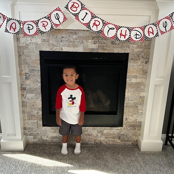 INSTANT DOWNLOAD Mouse Happy Birthday Party Banner / Printable DIY ...