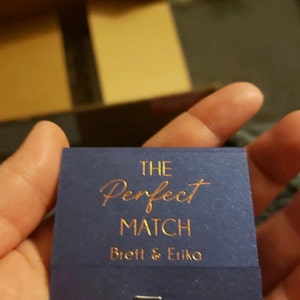 The Perfect Match Matchbooks Wedding Matchbook Wedding - Etsy