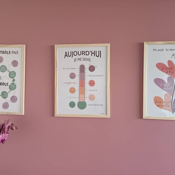 Maslow's Hierarchy of Needs Printable, French Therapy Office Decor ...