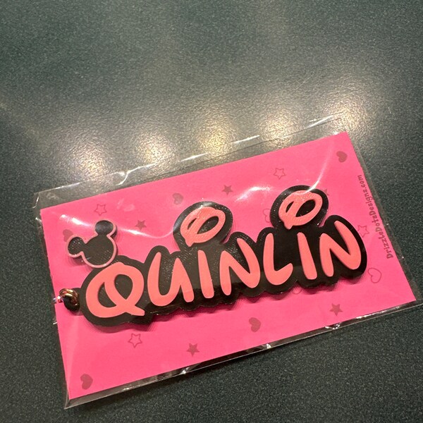 Custom Disney Keychain, Disney Name Key Chain, Disney Name Tags ...