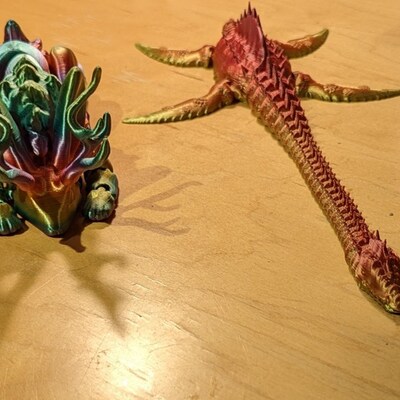 Articulated 3D Printed Nessy Sea Monster Fidget Toy - Etsy