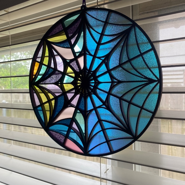 Wednesday's Window of Discovery Suncatcher / Stained Glass-like / Home ...