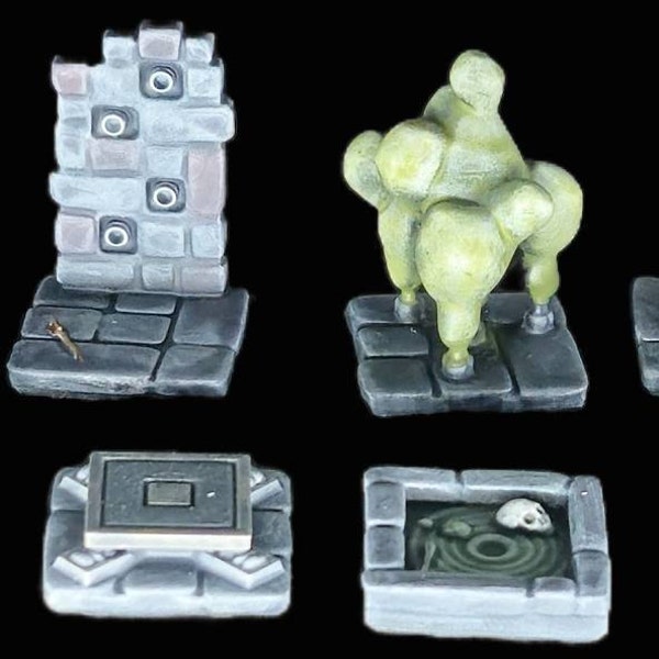 25mm Traps Heroquest Compatible Floor/wall HD Dungeon Terrain Miniature ...