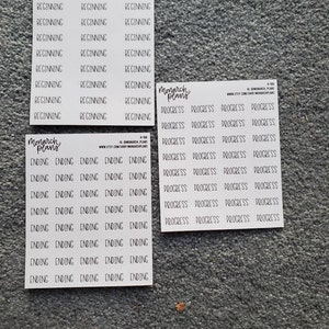 T-105 Macros Daily Macros Tracking Sticker | Etsy