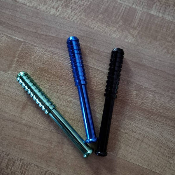 3" Metal One Hitter Dugout Bats Smoking Pipes-designed for 4" Dugouts ...