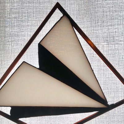 Custom Stained Glass Origami Paper Plane Design - Etsy
