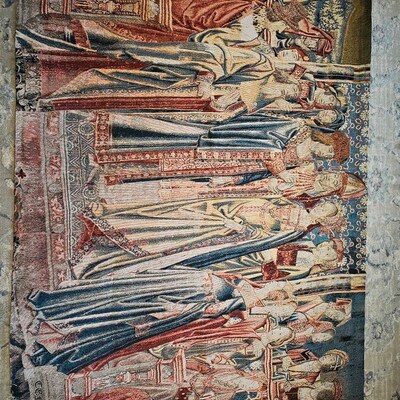 Medieval Tapestry Reproduction Lady and the Unicorn À Mon Seul Désir ...
