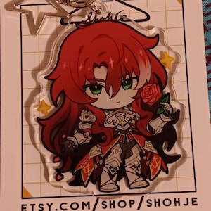 HONKAI STAR RAIL Set 5 Natasha / Welt / Himeko / Herta Chibi Keychain ...