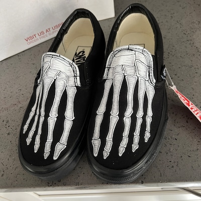Skeleton Feet Vans Slip on Shoes for Men and Women - Etsy