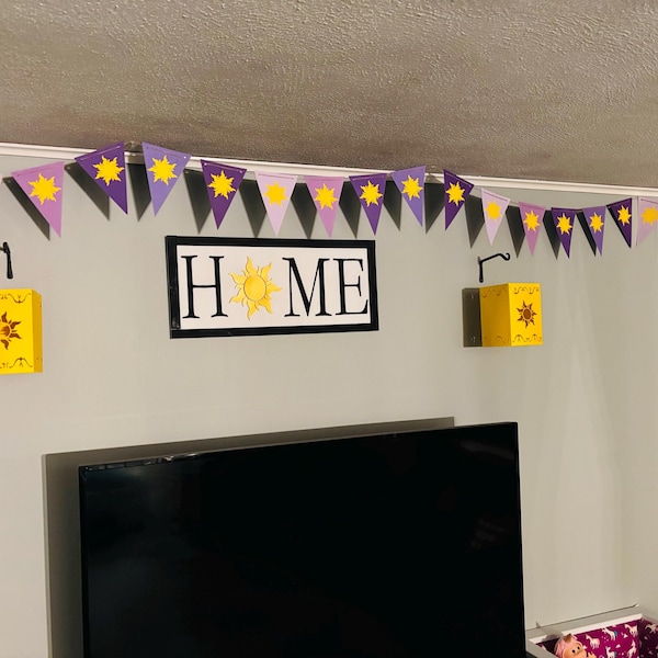 Tangled Flag Banner - Custom Cut - Customizable Sizes and Colors - Etsy