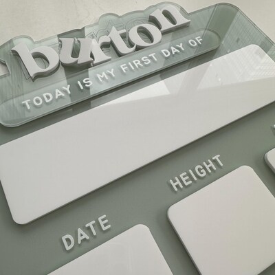 Birth Announcement Sign Baby Bird Personalized Custom Name Birth Stats ...