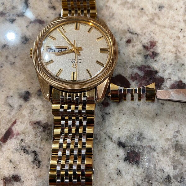 18mm 316L Stainles Steel Vintage Rare Bead of Rice Watch Band for 1970 ...