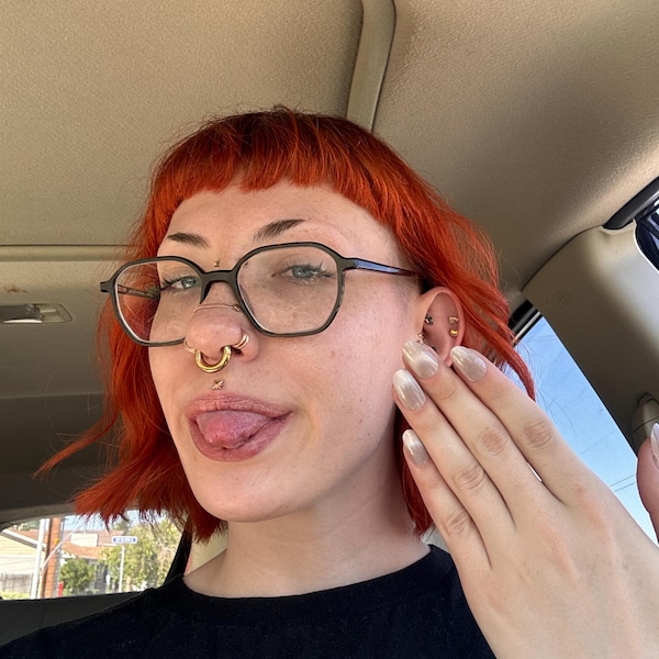 20G/18G/16G/14G Thin Hoops Rings for Ear Piercings, Titanium Implant ...