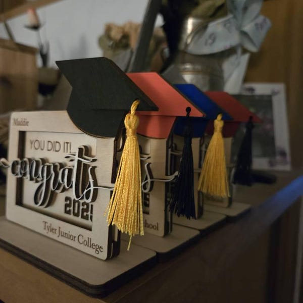 Graduation Cap Gift Card Holder I Custom Gift Card Holder I College ...