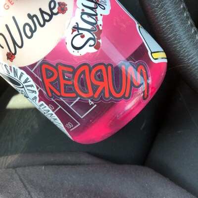 REDRUM Translucent Vinyl Sticker - Etsy